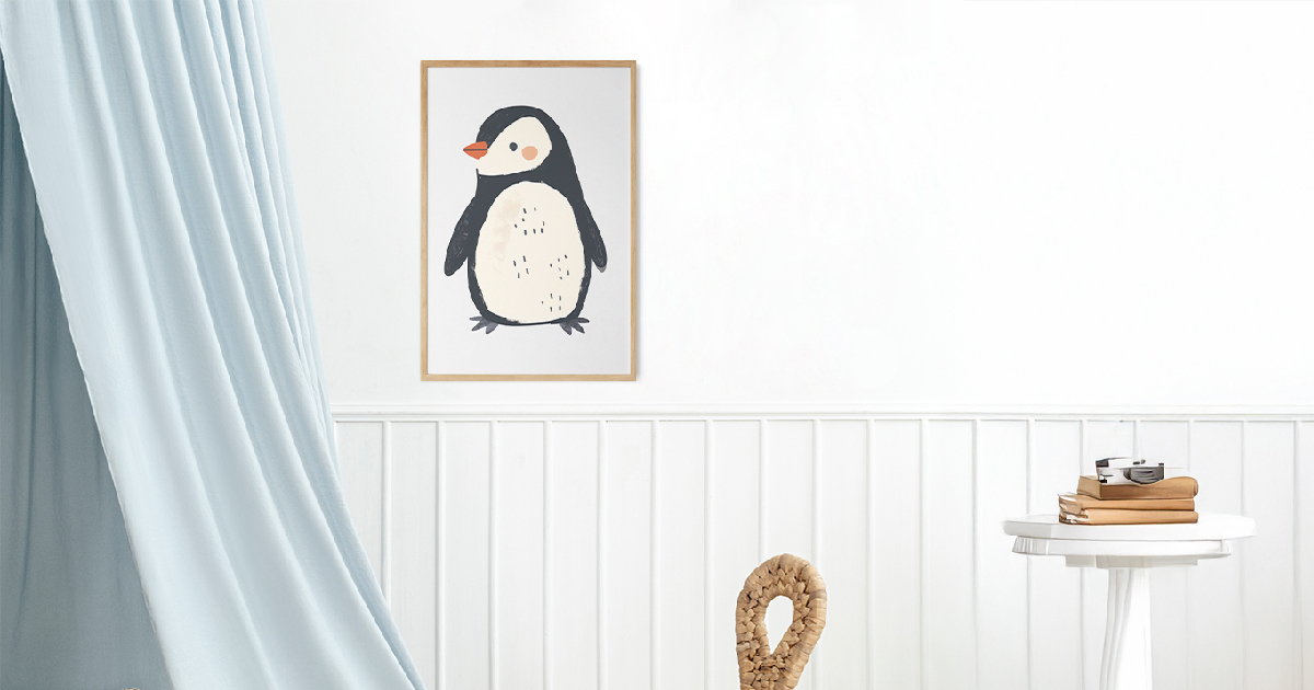 Poster Playful Penguin | Posters — Dreambooks